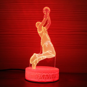 Personalized Basketball Gifts Basketball Decor 3D Night Lamp Night ...