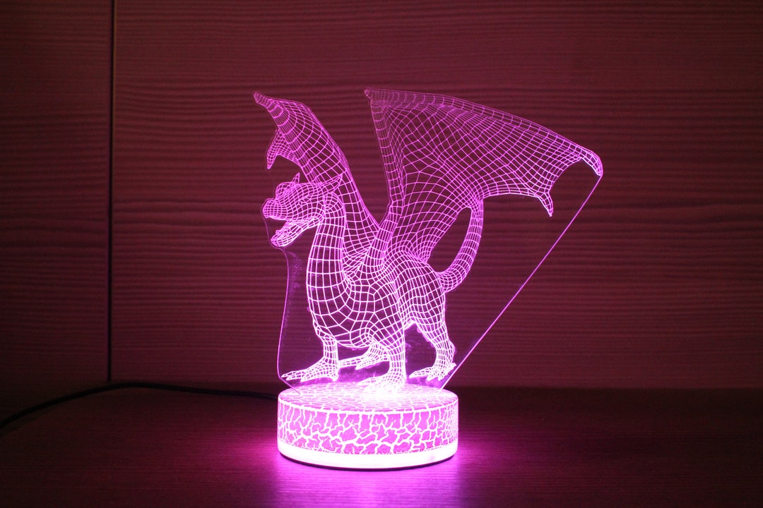 Fairy Dragon Led Lamp Bedside Lamp 3D Night Lamp 3D Night Light Home ...