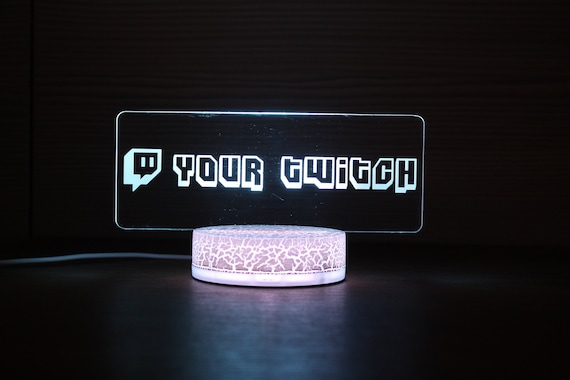 Streamer Gift Twitch Channel Gamertag Streaming Gamer Gift LED | Etsy
