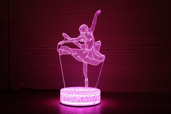 Ballet Dancer Ballerina Doll 3D Night Lamp Night Light - Etsy