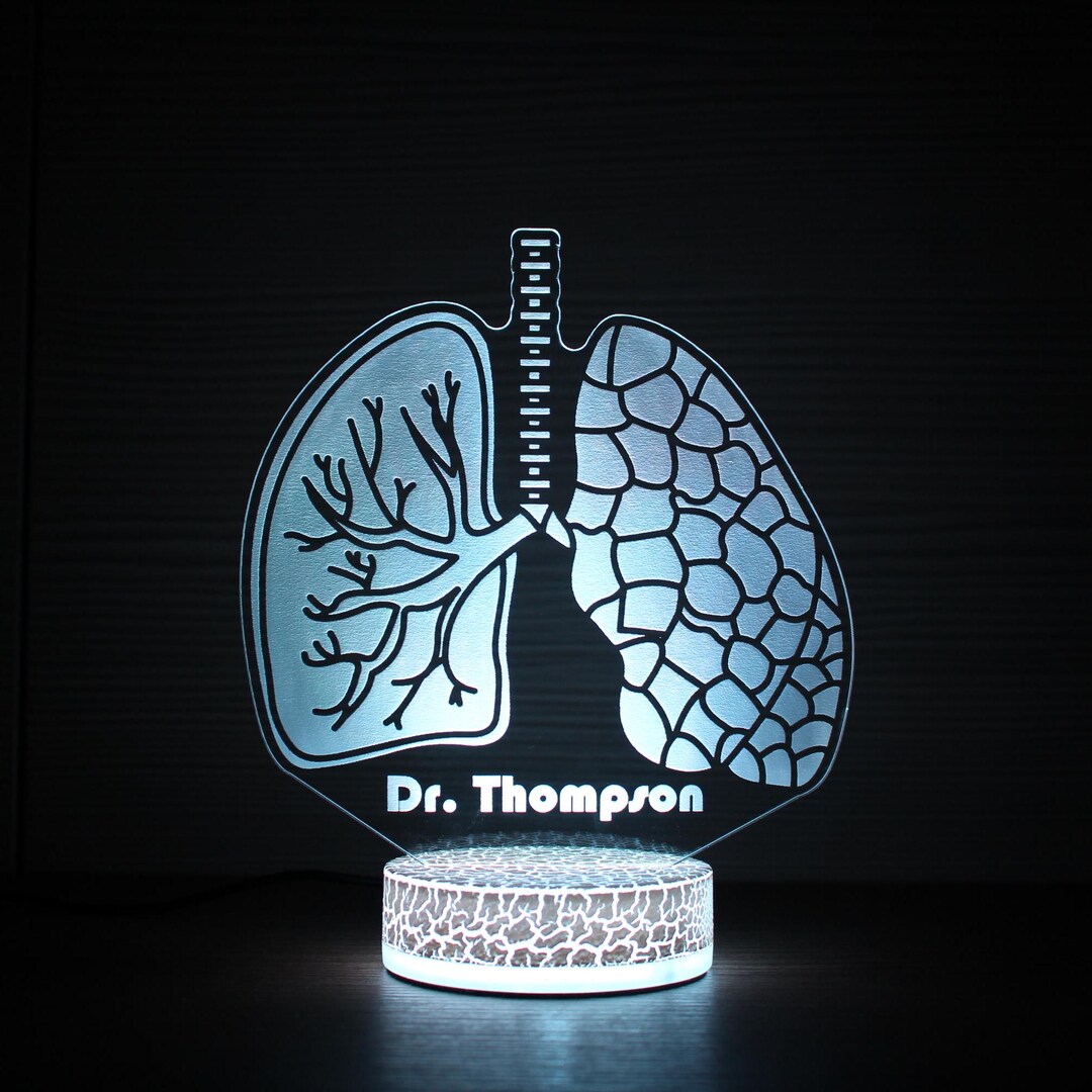 Lungs Led Light Pulmonologist Gift Doctor Gifts Led Lamp 3D Night Lamp ...