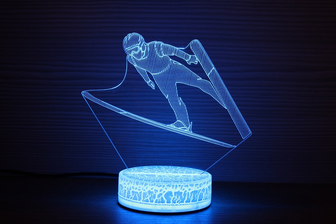 Ski Jumping Gifts 3D Night Lamp 3D Night Light Children Light Home ...