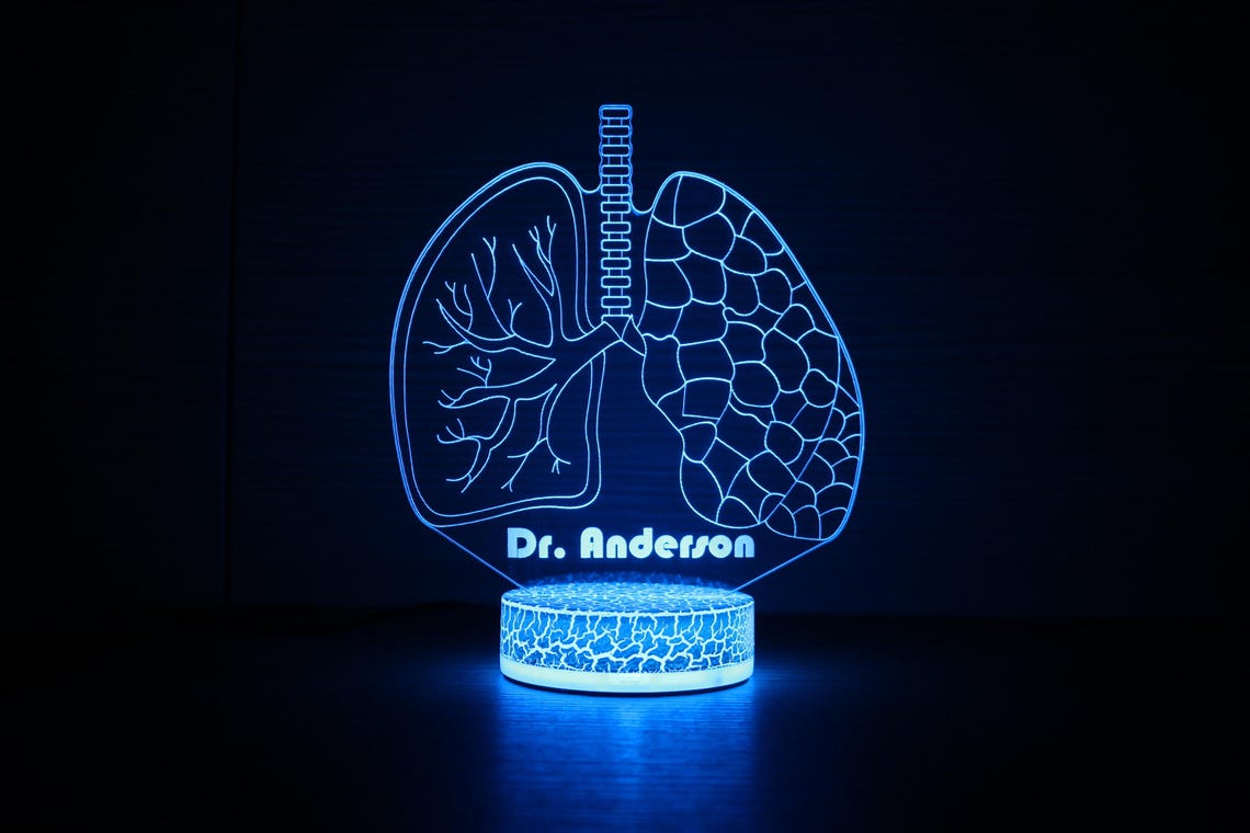 Pulmonologist Gift Lungs Gift 3D Lung Doctor Gifts Led Lamp 3D Night ...