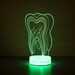 Tooth Dentist Gift 3D Tooth Light Tooth Lamp Gift for Dentist Led Lamp ...