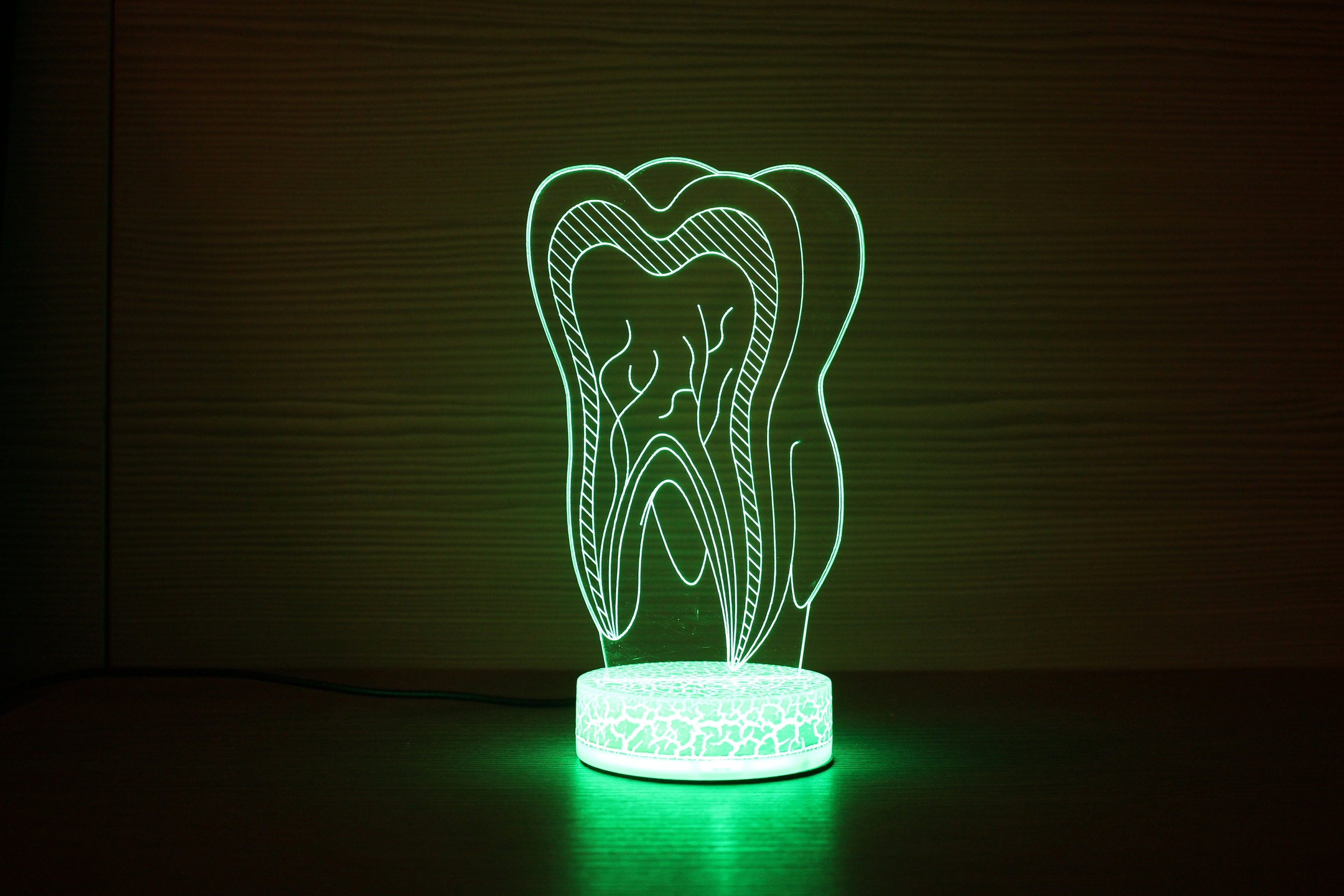 Tooth Dentist Gift 3D Tooth Light Tooth Lamp Gift for Dentist Led Lamp ...