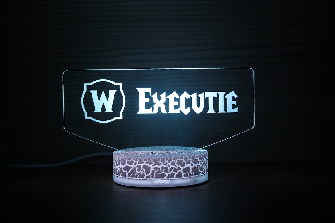 World of Warcraft Art WOW Custom Led Lamp Led Gamertag Gamer Gift for ...