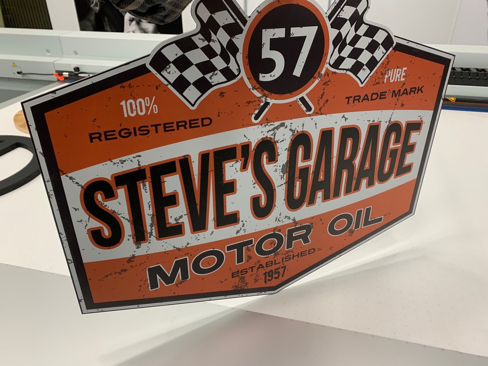 Custom Metal Vintage Garage / Motor Oil Sign - Etsy