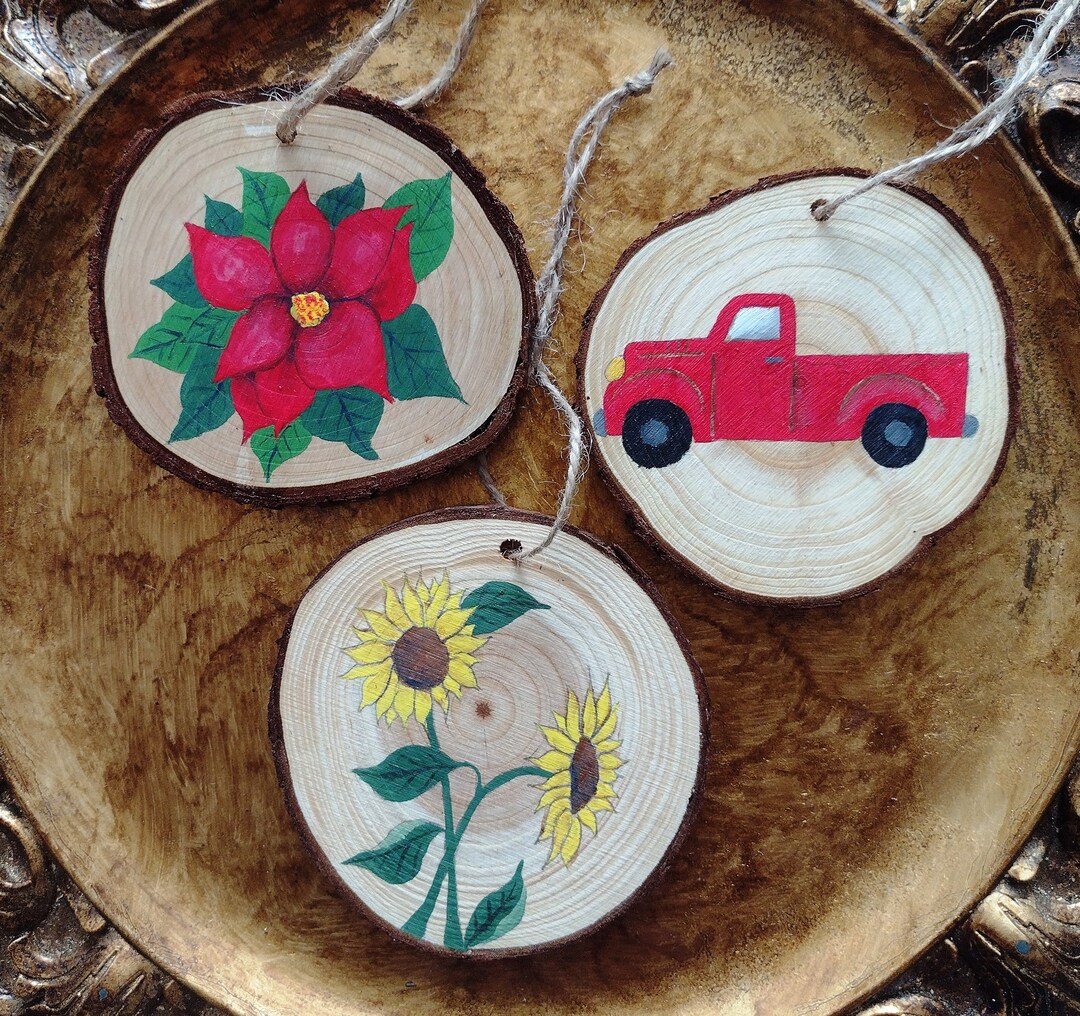 Hand Painted Rustic Wood Plaques - Etsy