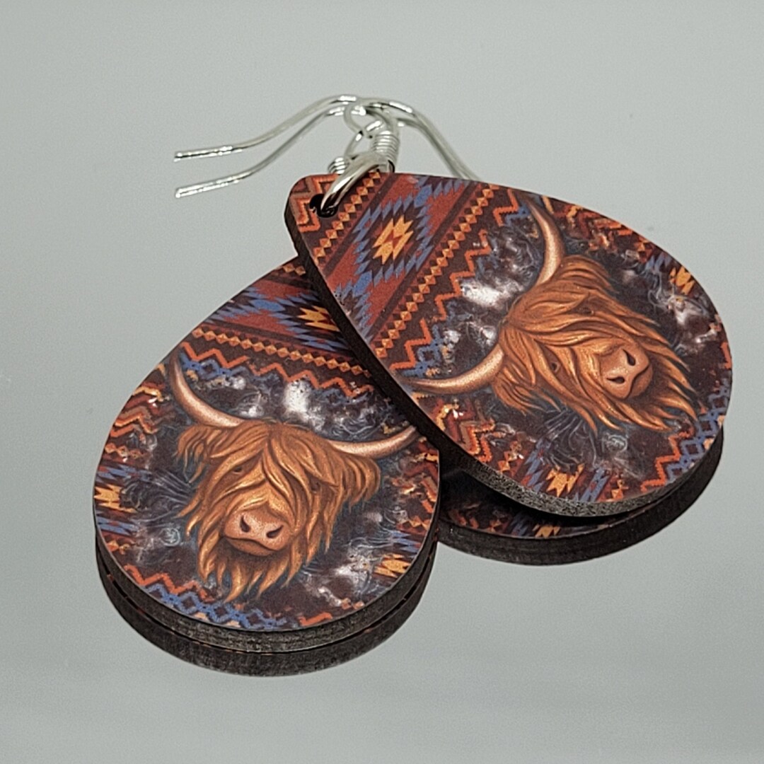 Beautiful Western Design Tear Drop Double-sided Earrings - Suitable for ...