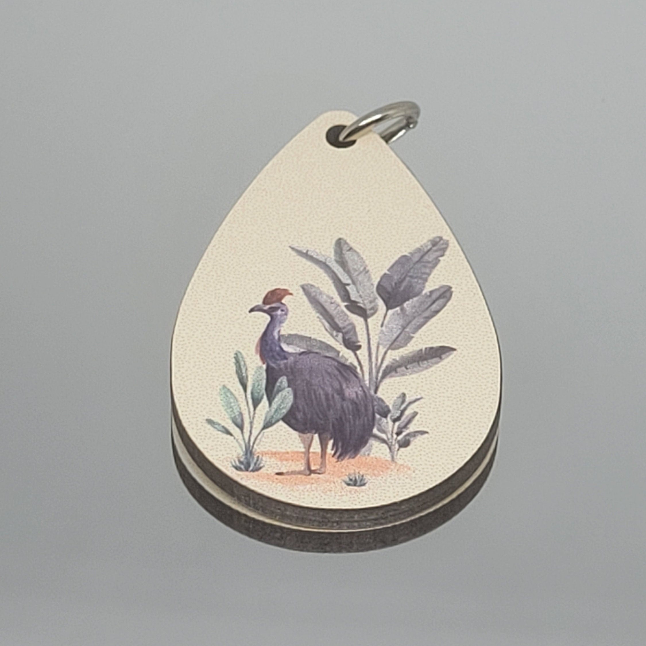 Beautiful Australian Cassowary Design on Tear Drop Double-sided ...