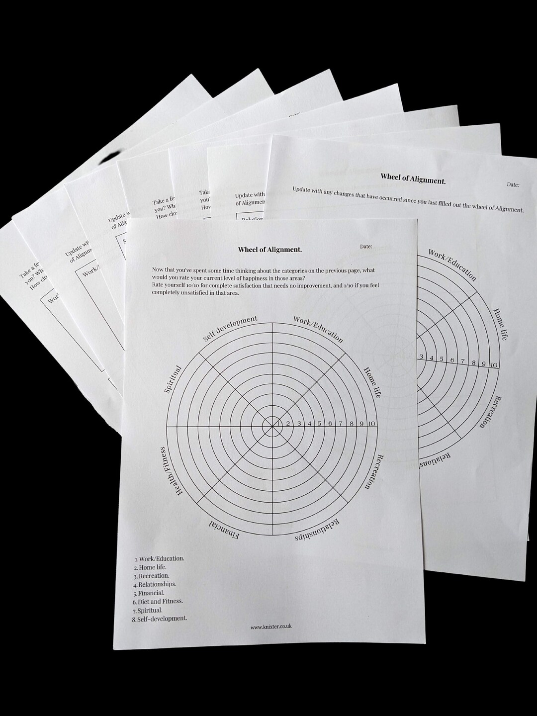 Wheel of Alignment Worksheet - Etsy