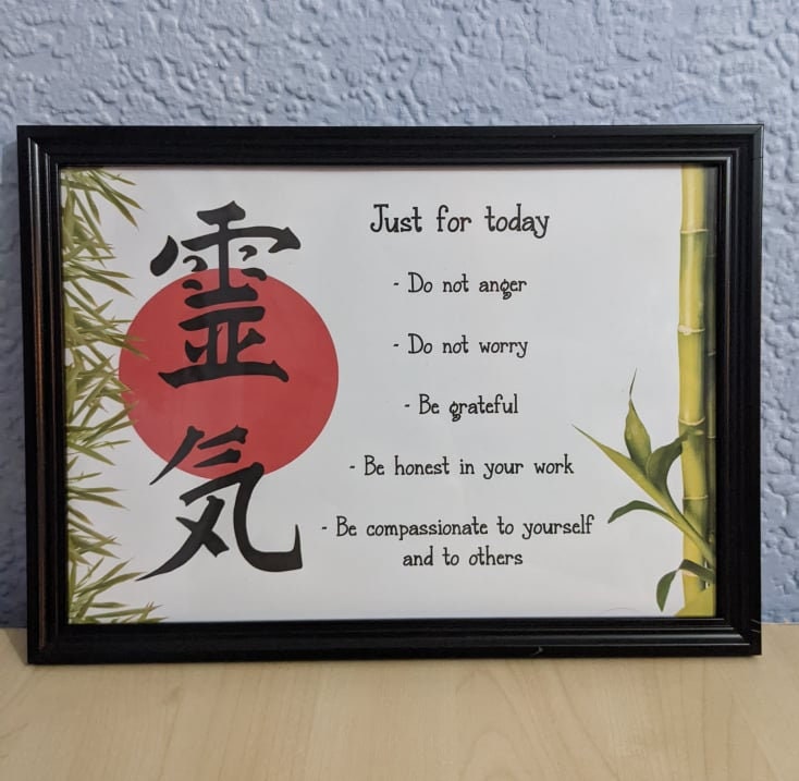 Printable Reiki Precepts Poster, Japanese, Bamboo & Leaves - Etsy Australia