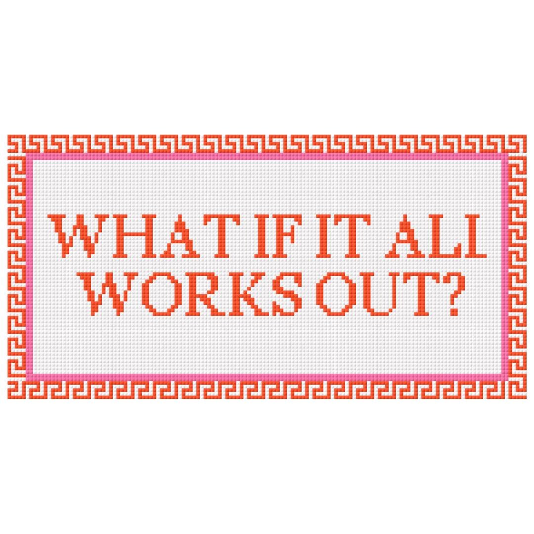 What If It All Works Out - Digital Needlepoint Chart - Etsy