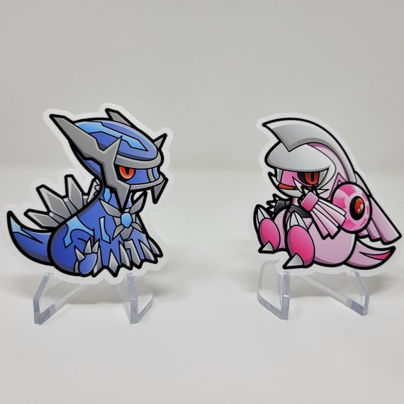 Chibi Dialga and Palkia Pokemon Stickers Cute Pokemon Chibi | Etsy