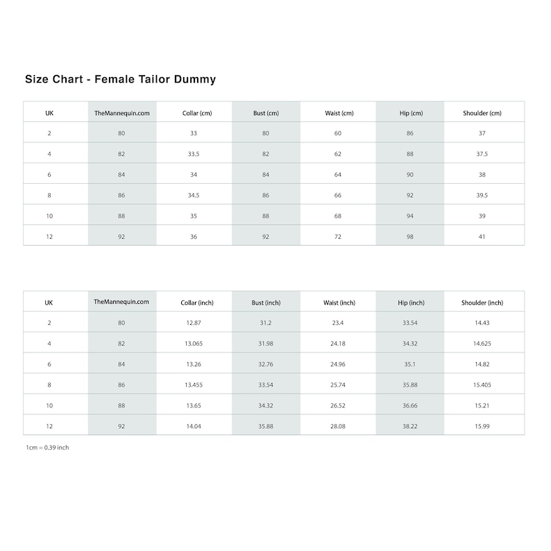 Female Professional Tailor Dummy - Etsy