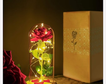 Led Enchanted Rose - Etsy