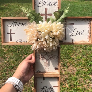 Rustic Farmhouse Wooden Handmade Cross - Etsy