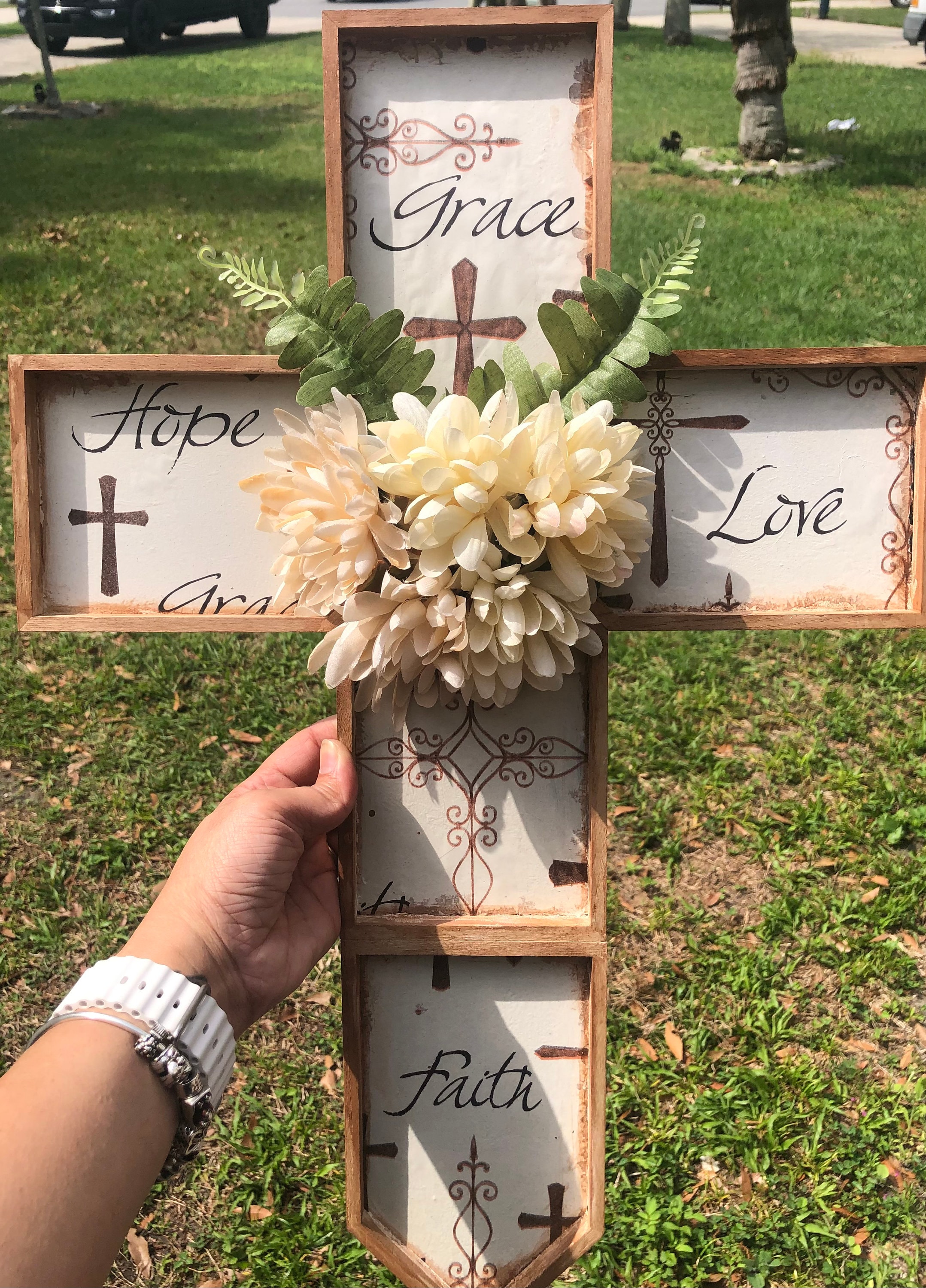 Rustic Farmhouse Wooden Handmade Cross - Etsy