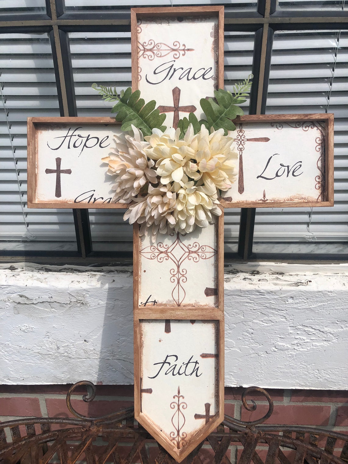 Rustic Farmhouse Wooden Handmade Cross - Etsy