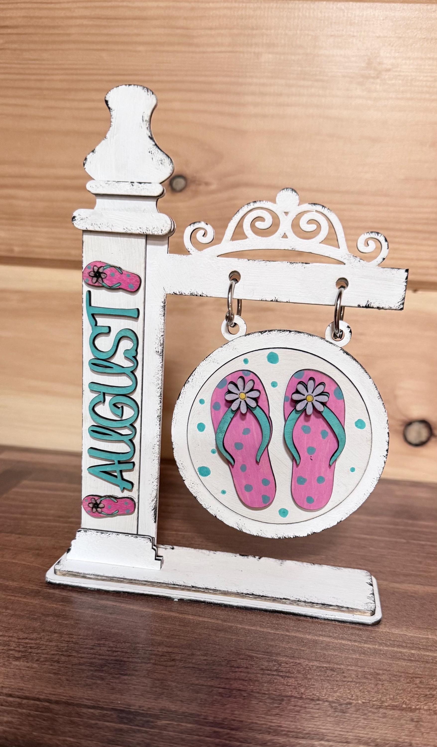 Calendar, Hanging Sign, Bundle. Interchangeable Mini Seasonal Standing ...