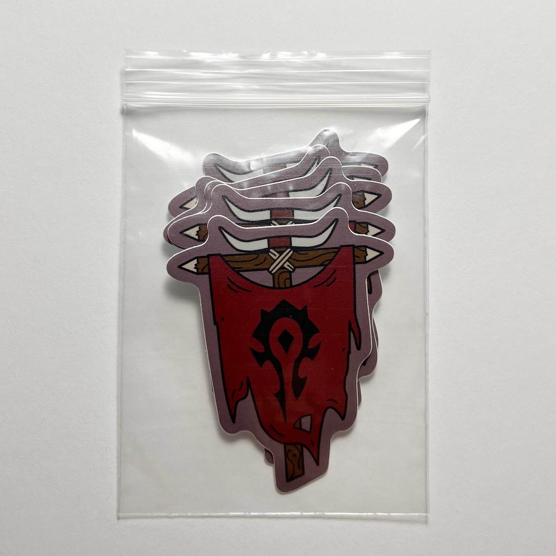 Horde Faction Battle Flag Wow Fanart Sticker - Etsy