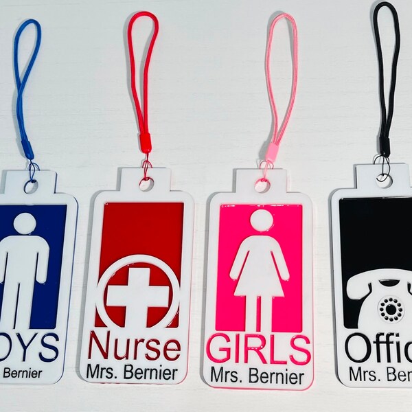 Bathroom Pass - Etsy