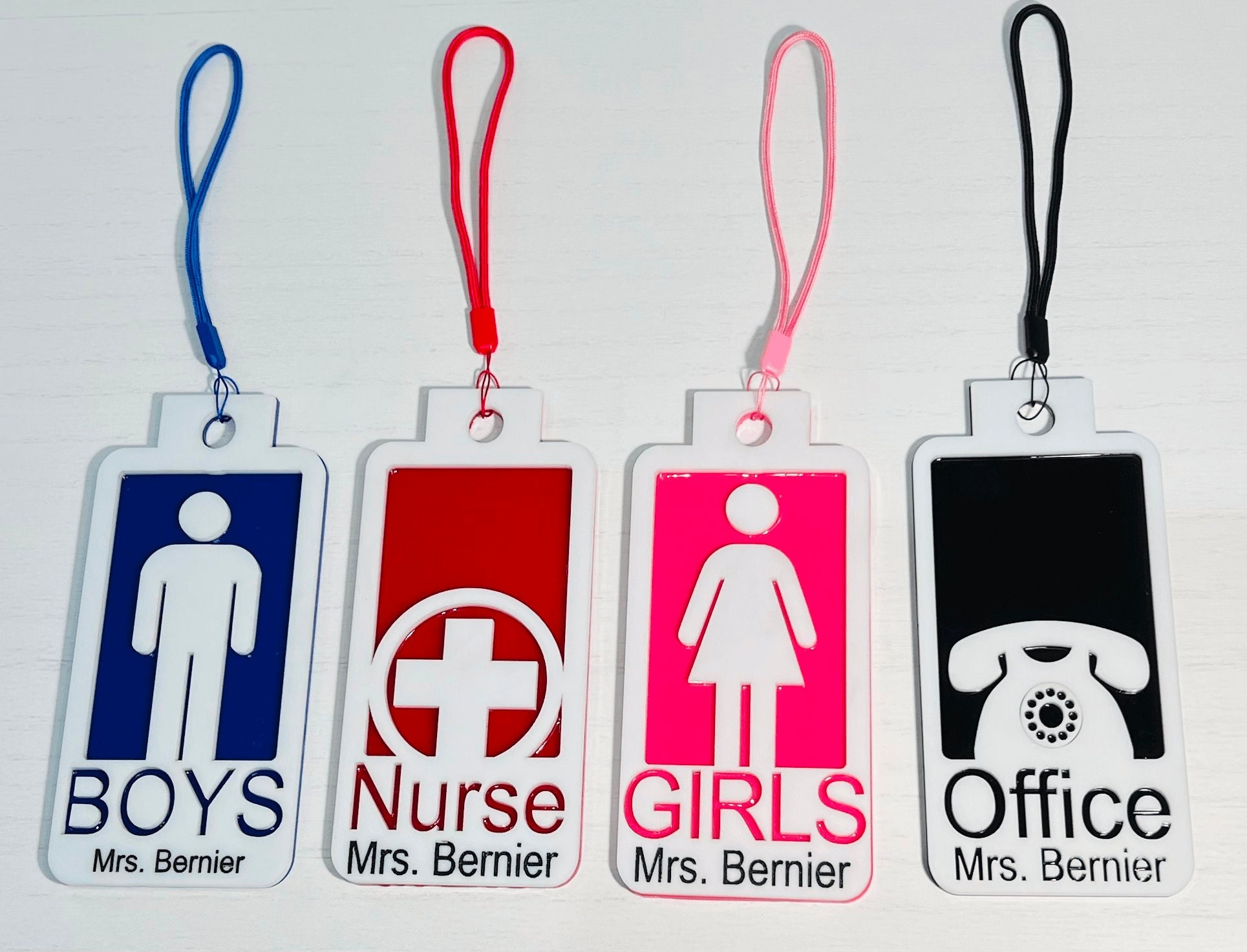 Office & School Supplies Classroom Hall Passes Office Hall Pass Nurse ...