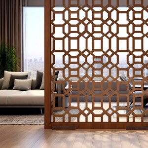 Framed Custom Room Divider Panels, Choose Your Material and Color ...