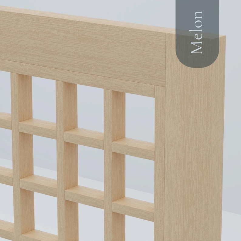 Modern Wooden Grid Room Divider – Custom Solid Red Oak Partition - Etsy