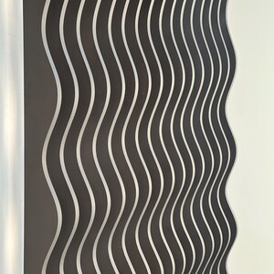 Wavy MDF Slat Room Divider: Modern Partition Wall, Custom Wood Screen ...