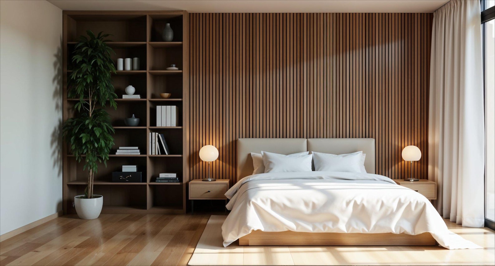 Solid Red Oak Wood Slat Wall Panels: Modern Accent Cladding - Etsy