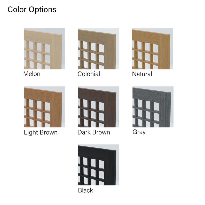 Solid Oak Wood Ceiling Panels – Modern Grid Design, 7 Color Options ...