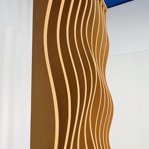 Wavy Slat Room Divider Parametric MDF Partition Modern Privacy Screen ...