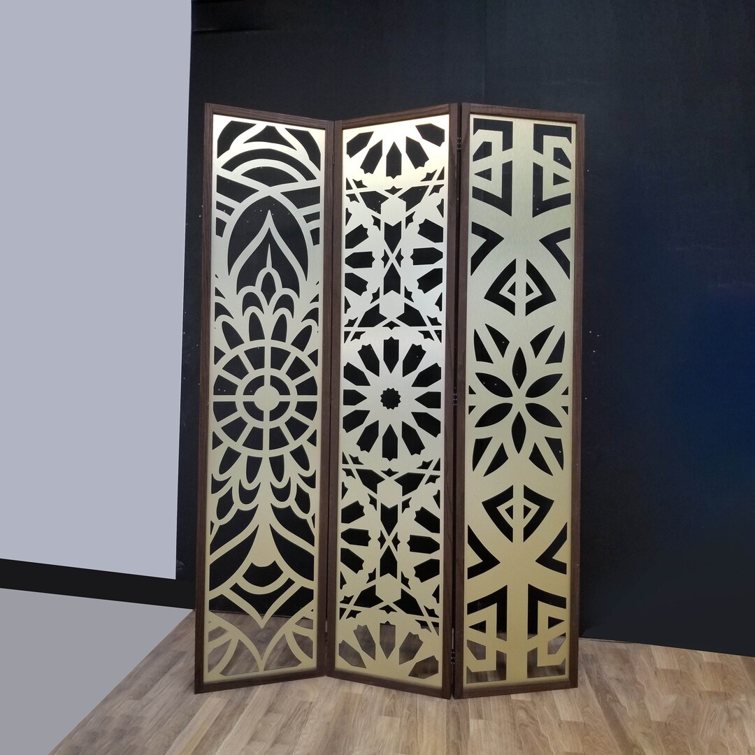 Custom Folding Room Divider Panels, Choose Your Material and Color ...
