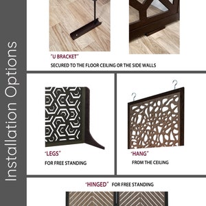 Framed Custom Room Divider Panels, Choose Your Material and Color ...