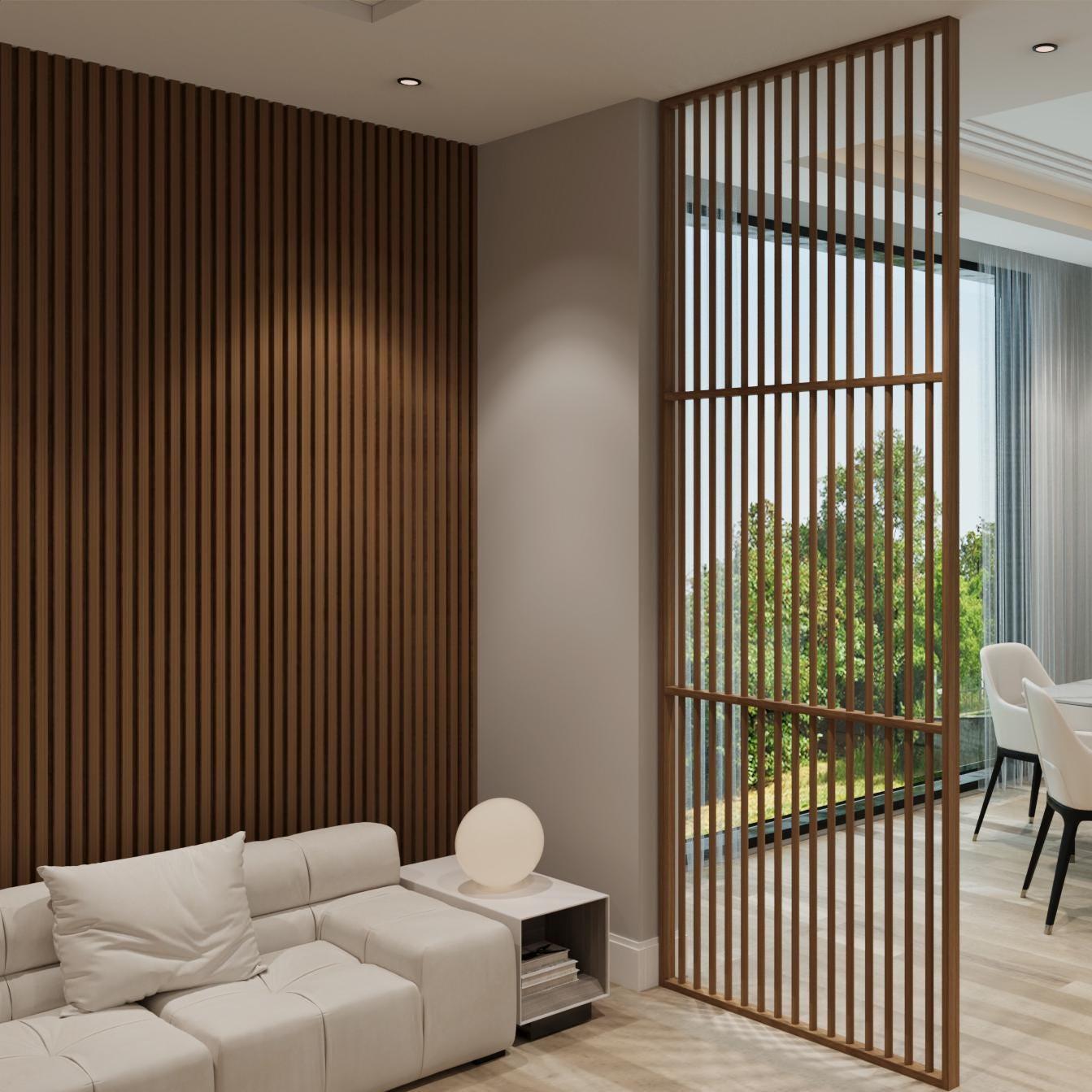 Bamboo Pole Room Divider: Natural Vertical Slat Partition - Etsy