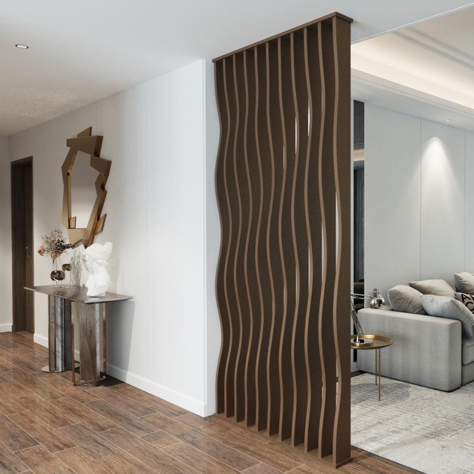 Wavy MDF Slat Divider: Modern Parametric Partition Panel - Etsy UK
