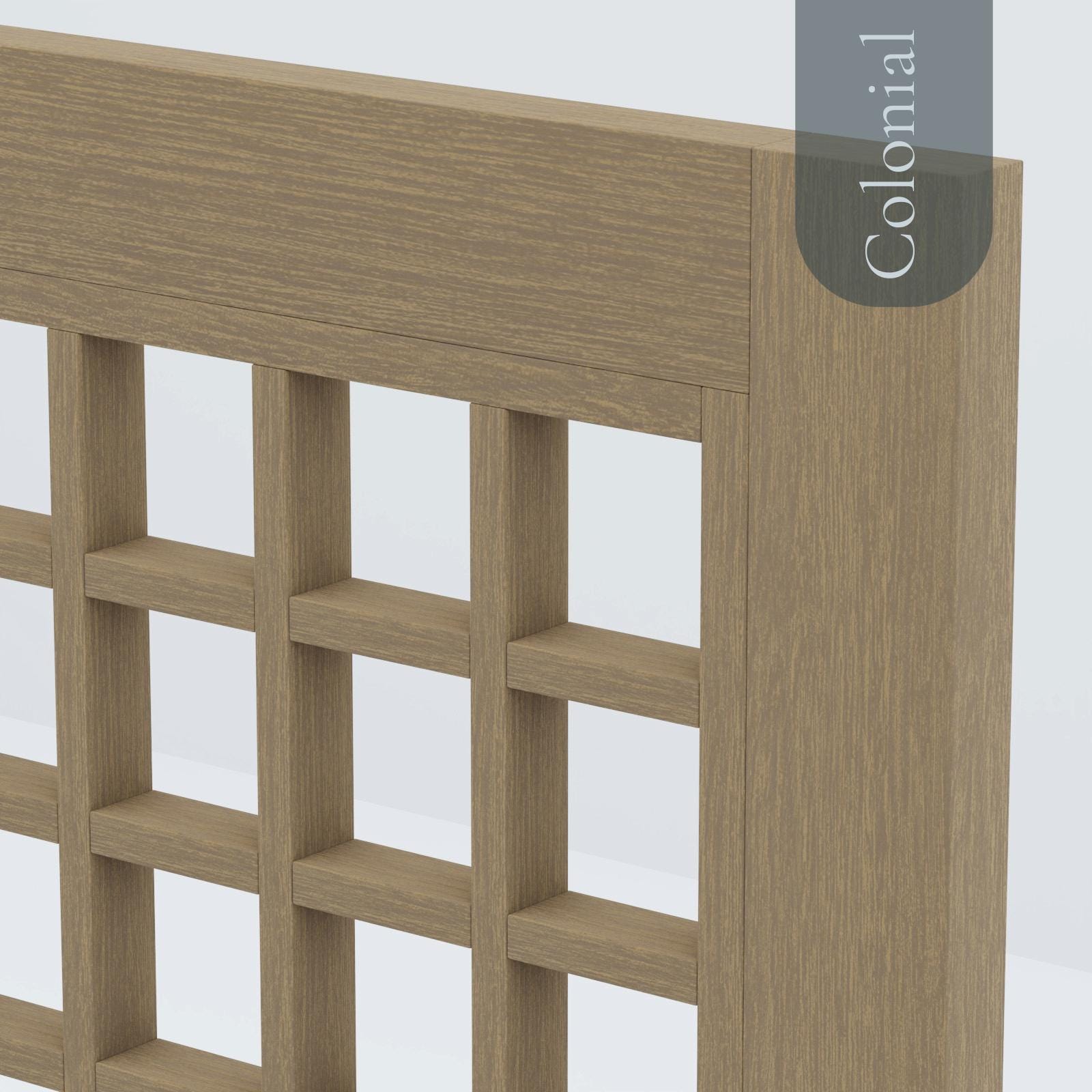 Modern Wooden Grid Room Divider – Custom Solid Red Oak Partition - Etsy