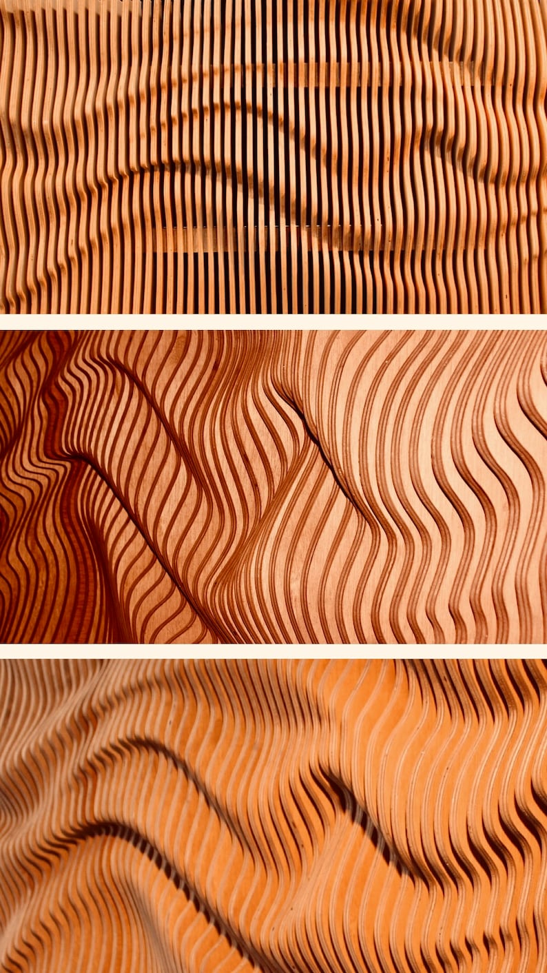 Parametric Wall Art Abstract WOOD Wall Art PVC Wall ART - Etsy