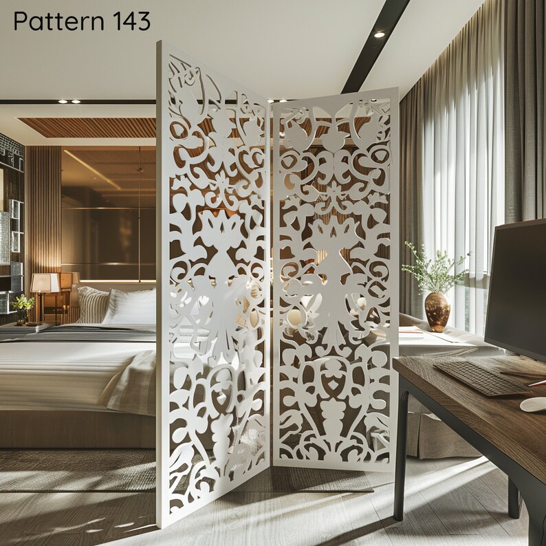Customizable Pattern Room Divider: Birch Plywood or Aluminum Composite ...
