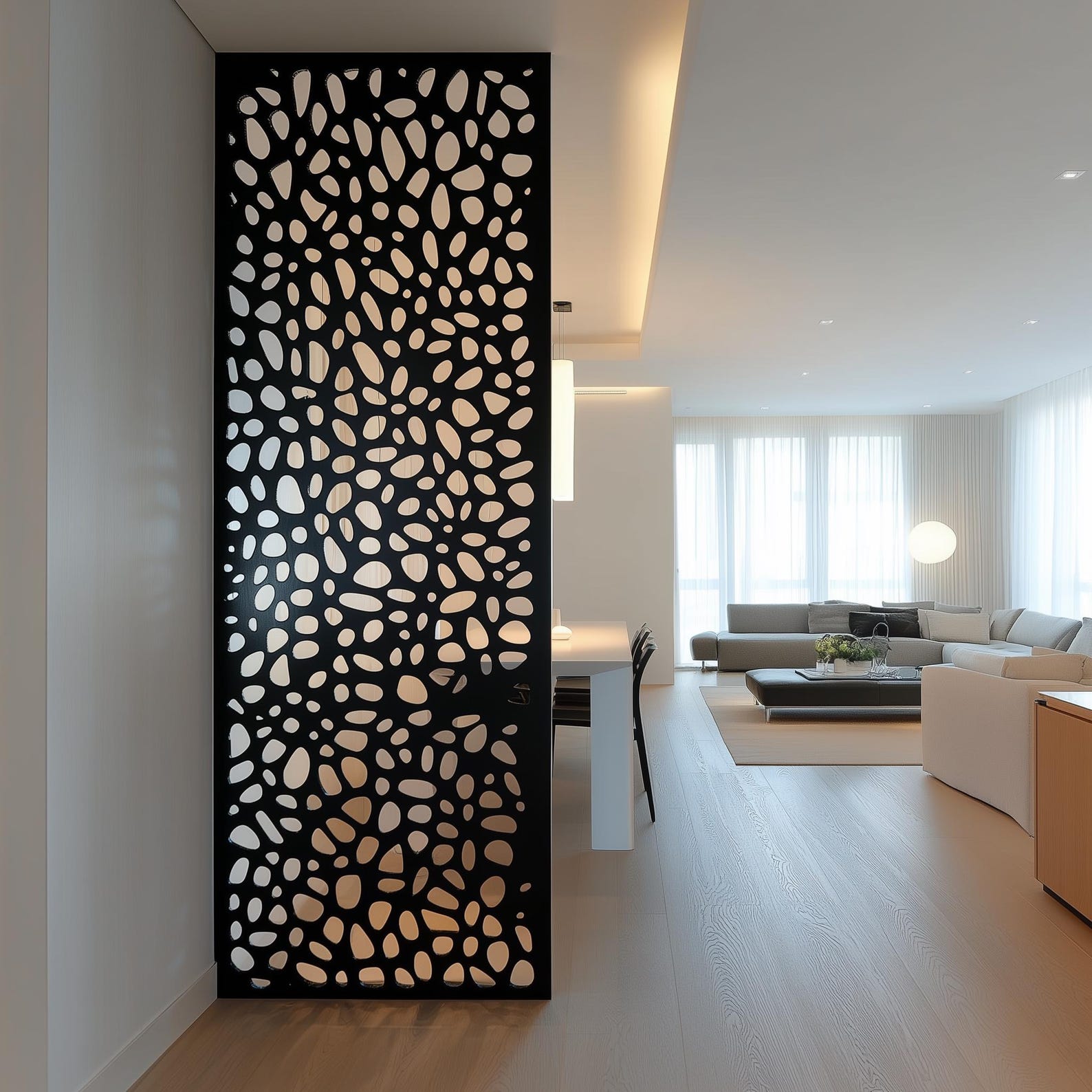Custom Geometric Room Divider: Made to Size Privacy Screen - Etsy