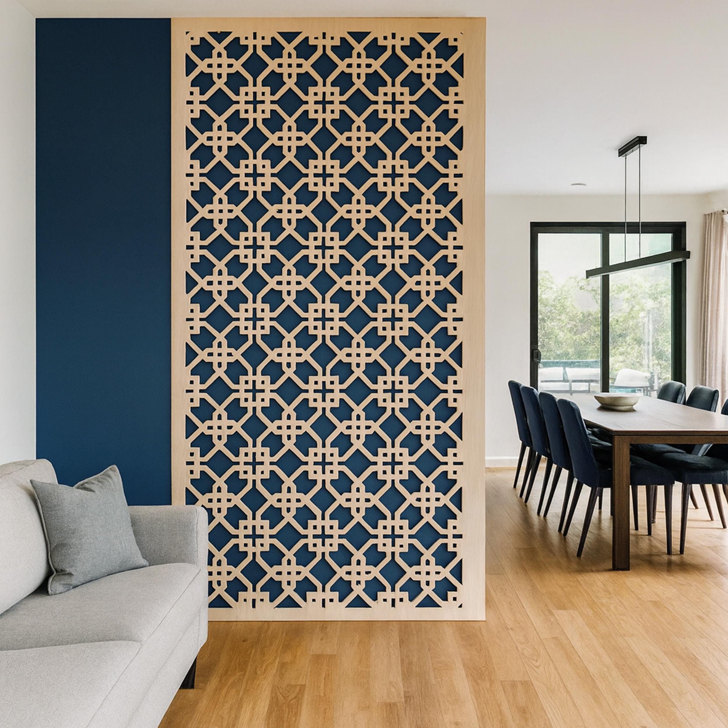 Islamic Geometric Room Divider, Arabic Moroccan Mosque Privacy Screen ...