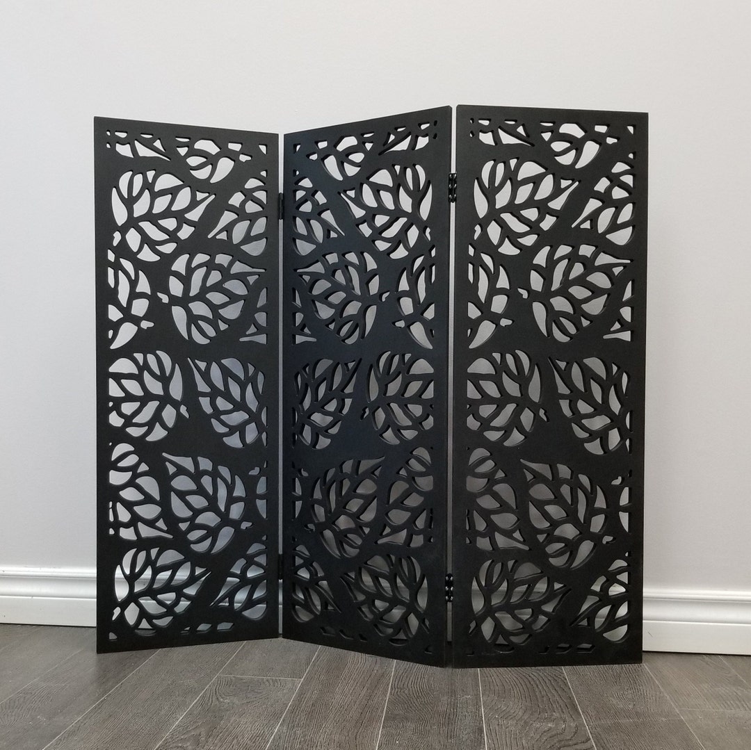 Panel Folding Room Divider, Freestanding, Custom Design, Hinged Privacy ...