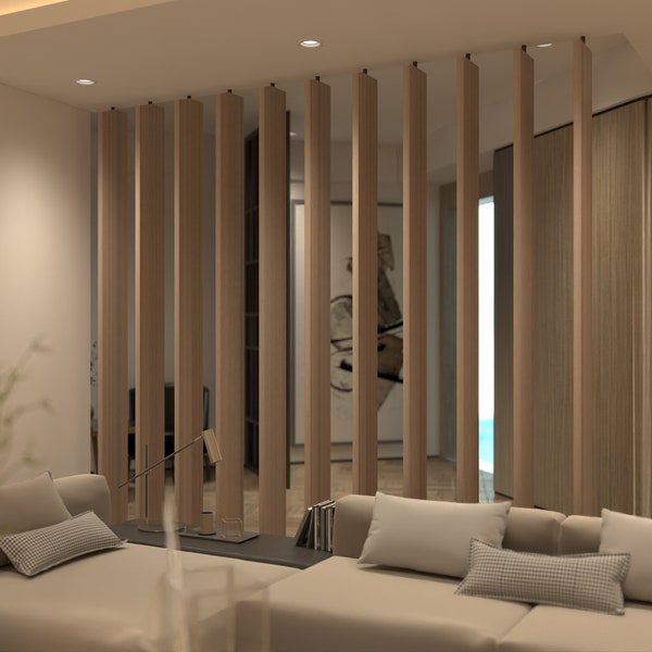 Custom Wood Slat Room Dividers - Etsy UK