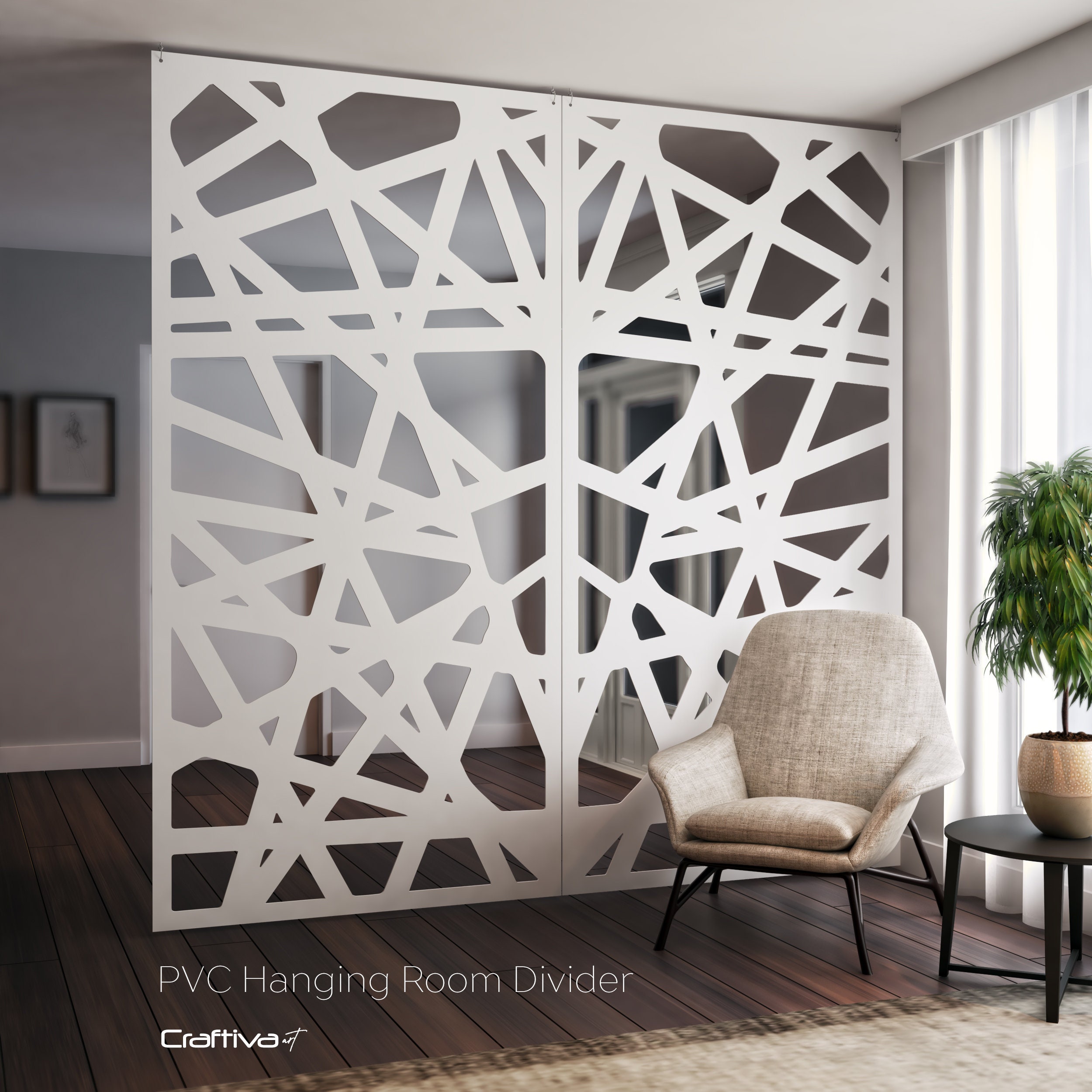 Customizable Pattern Room Divider: Birch Plywood or Aluminum Composite ...
