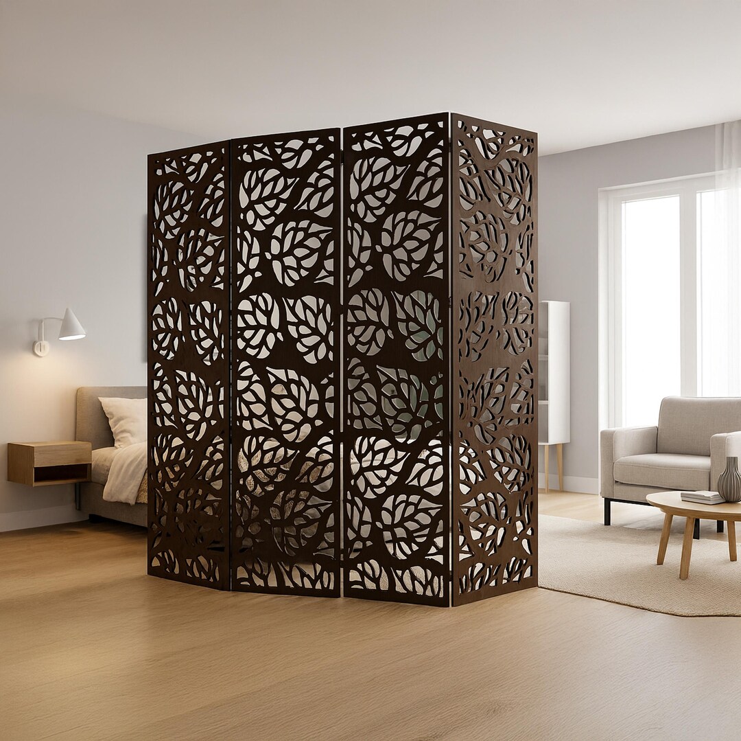 Customizable Freestanding Privacy Screen: Aluminum, Wood, or PVC - Etsy