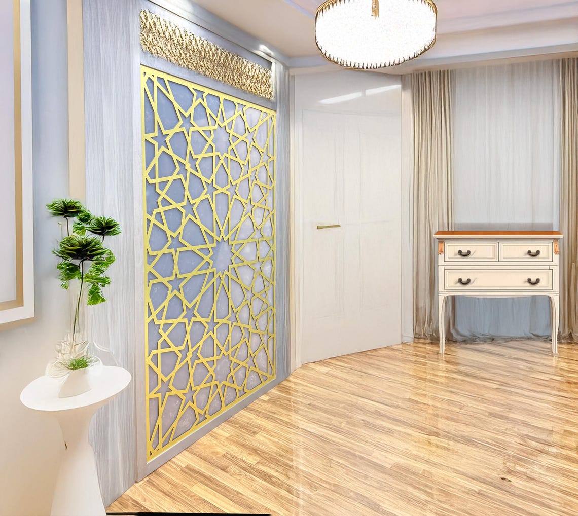 Laser Cut Moroccan Wall Panel: Islamic Mihrab Design - Custom ...