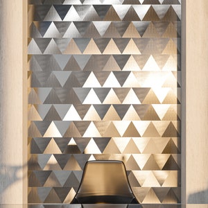 Acoustic Panel, 3d Triangle Wall Paneling, DIY Wall Décor Wooden Tiles ...