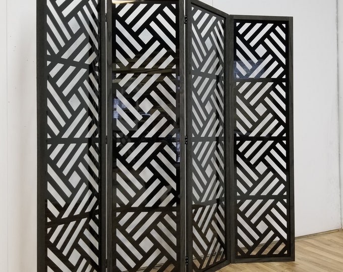 Custom Folding Room Divider Panels, Choose Your Material and Color ...