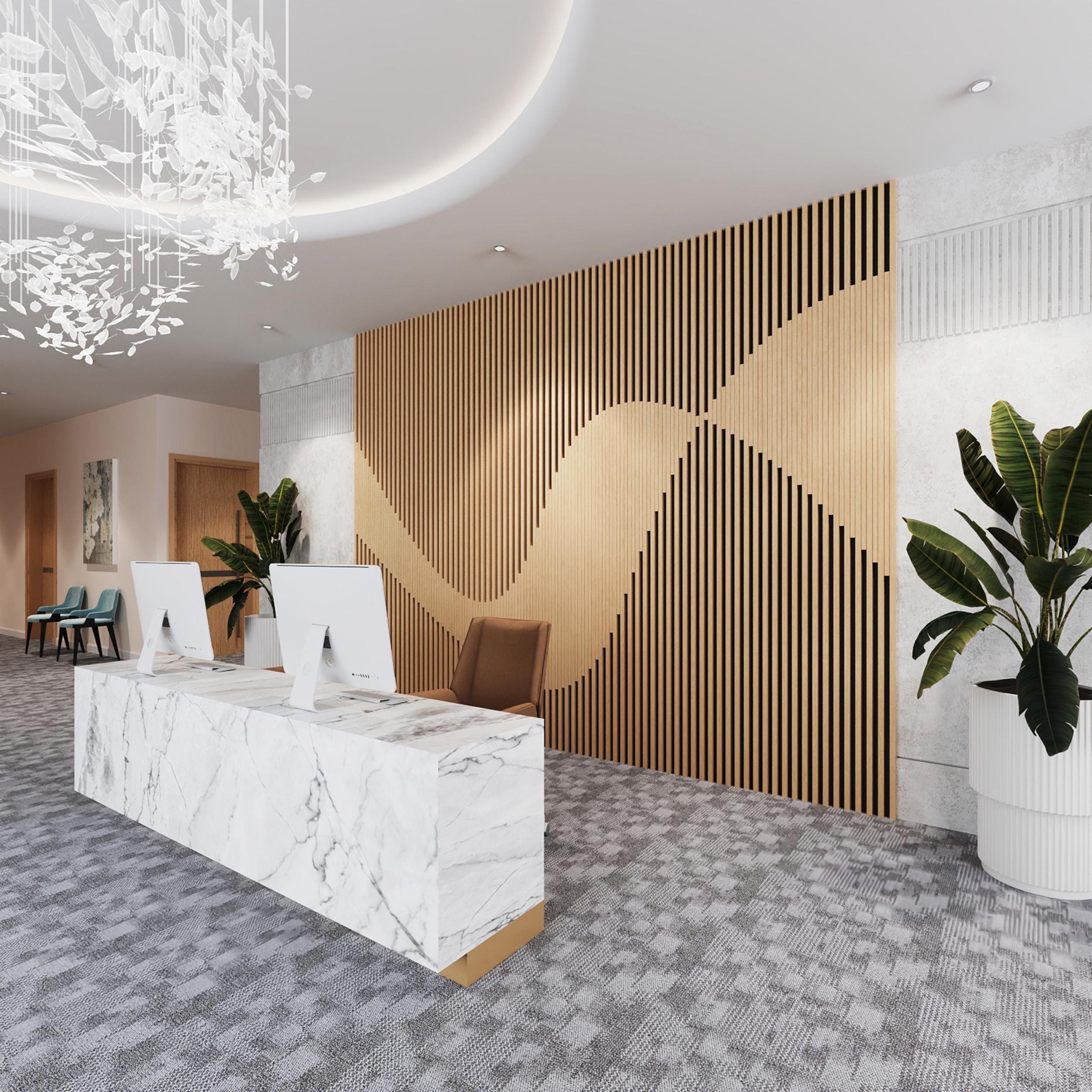 Modern Oak Wall Slat Panels – 3D Wooden Wall Decor | Custom Size ...